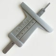 2X Car Tire Pattern Measuring Ruler Mini Stainless Steel Inspection ...