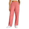 BByeadc Wide Leg Pants for Women High Waisted Drawstring Baggy ...