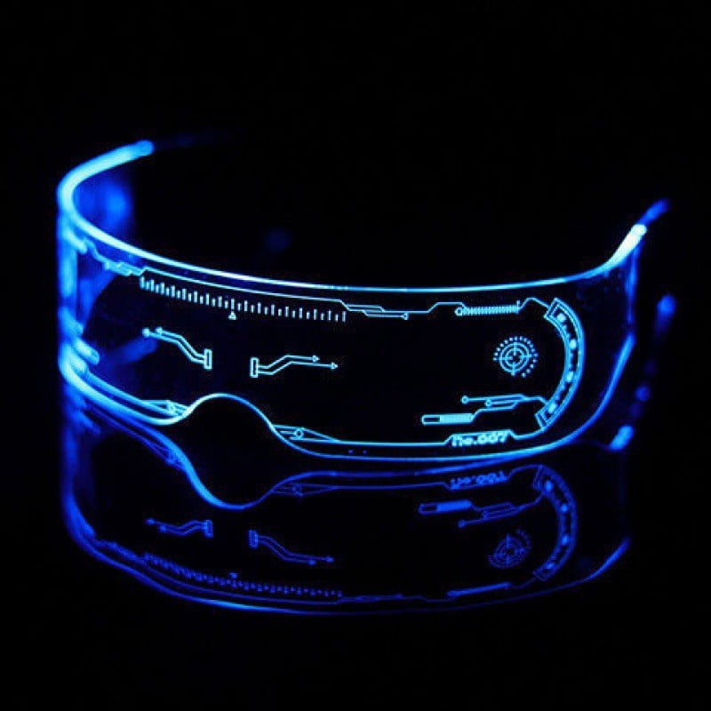 Gafas con luz LED, gafas Future Warrior, muchos colores y modos de ...