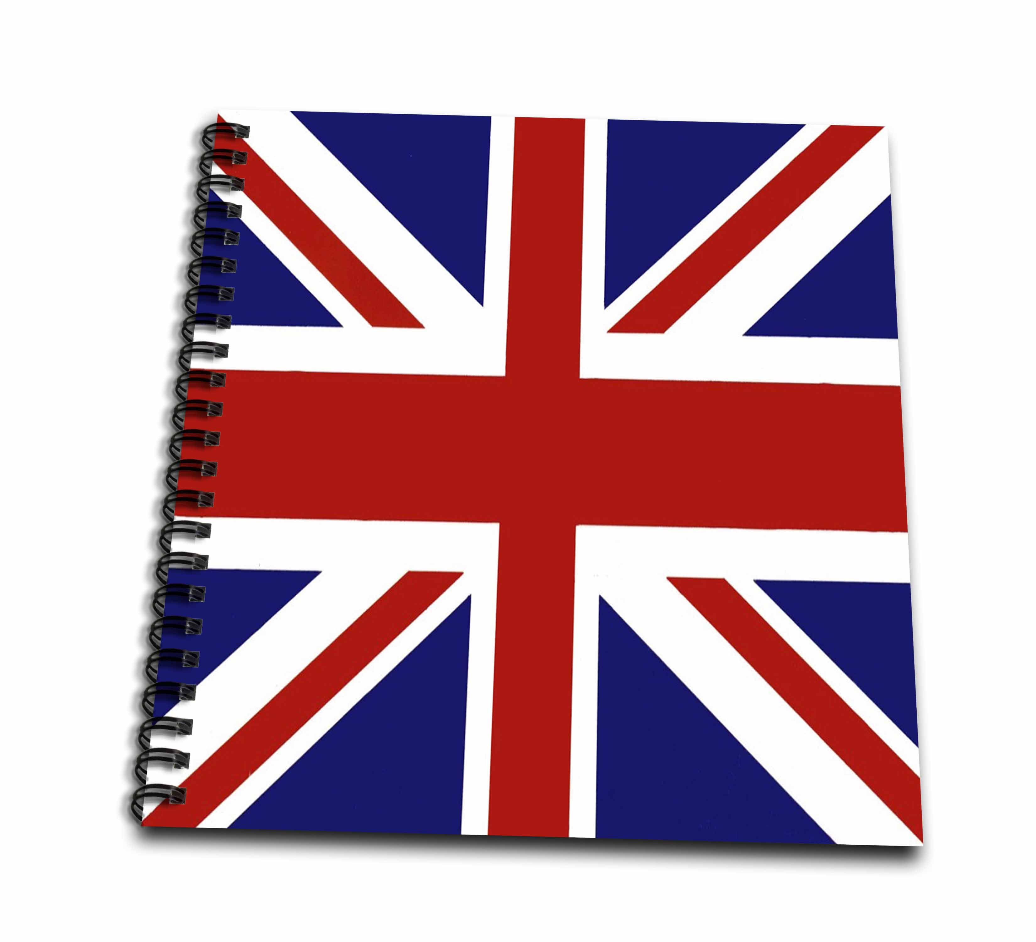 3dRose Union Jack Old British Naval Flag - Memory Book, 12 by 12-inch ...