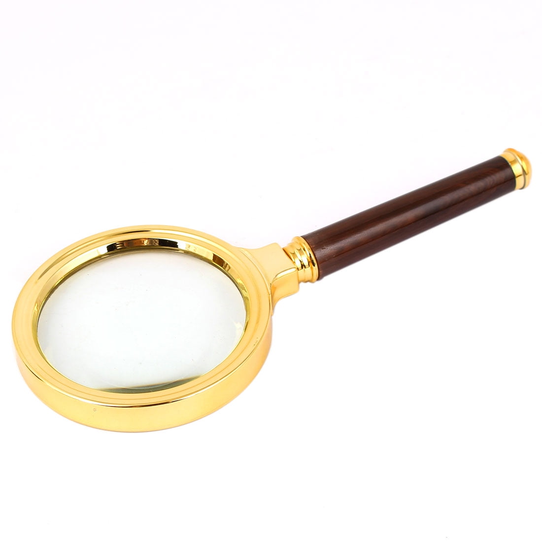 Handheld Metal Shell 70mm Dia Lens 10 Times Magnifying Glass Magnifier ...