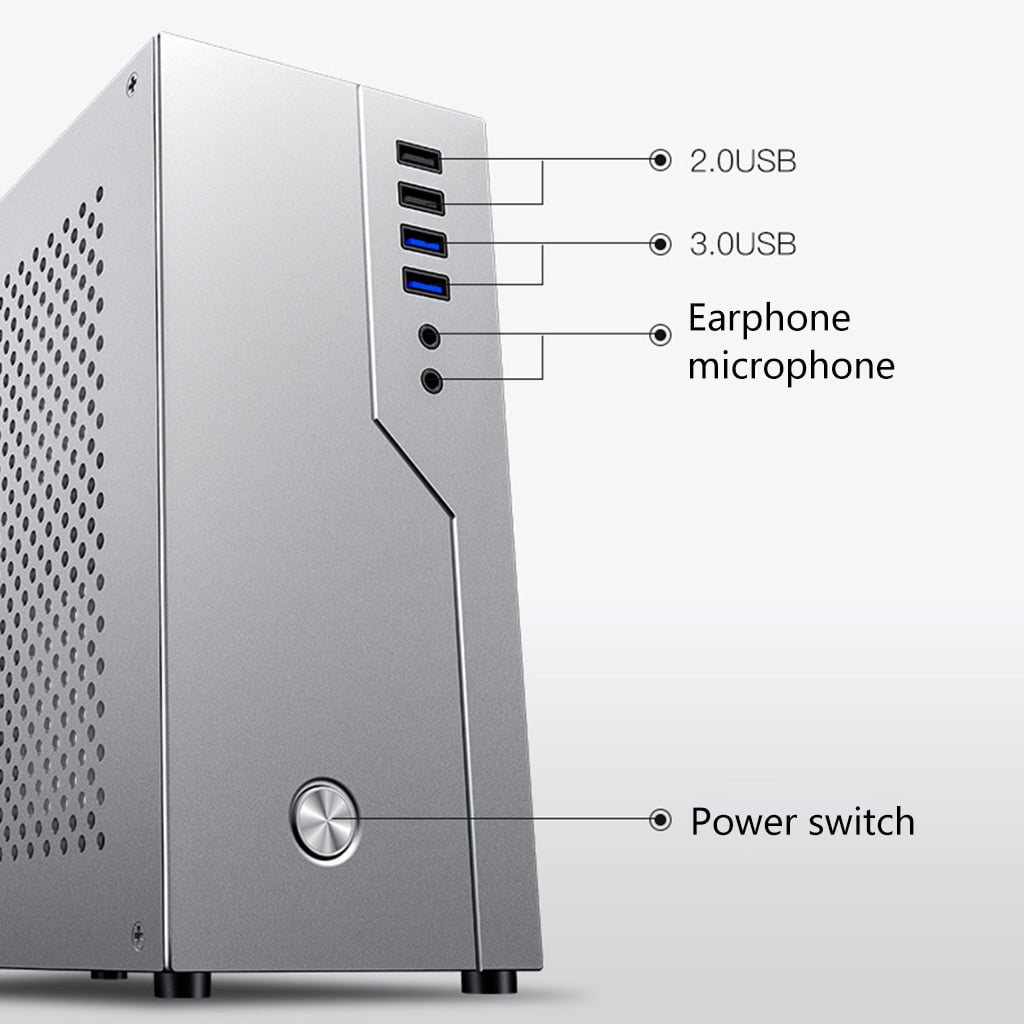 Buy Theater Computer Box Mini-ITX Enclosure Case Aluminum Desktop ...