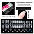 Pack of 360 Nail Tips, Full Cover Ballerina False Nails Tips, Coffin ...