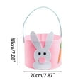 Zmeidao Easter Bunny Basket Easter Rabbit Ear Bucket Bags Easter Egg ...