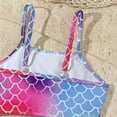 Girls Bikini Swimsuit Sleeveless Ruffle Scale Bathing Suit 3 Piece ...