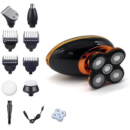 5-in-1 Electric Razor for Men, Wet&Dry Rechargeable Men Rotary Shavers ...