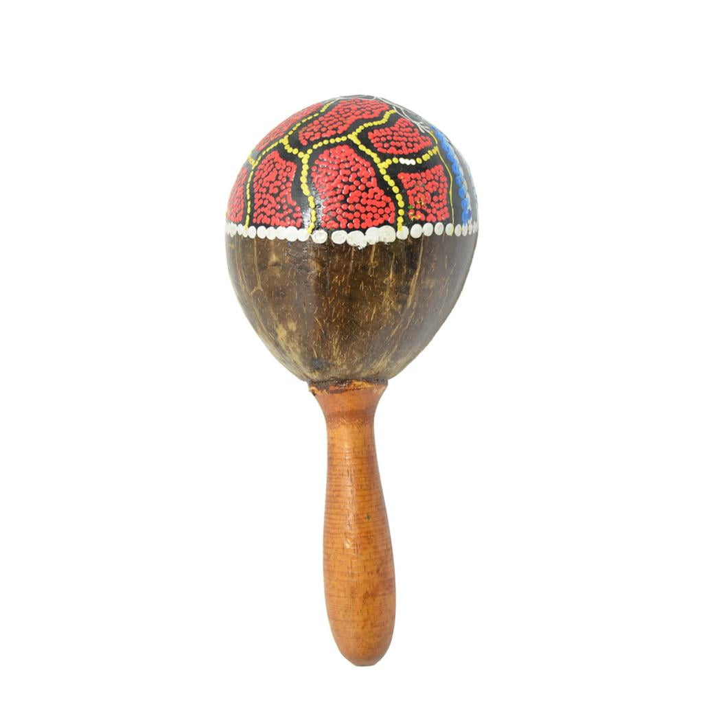 Coconut Shell + Pintada Maraca Shaker para Juguetes Musicales de ...