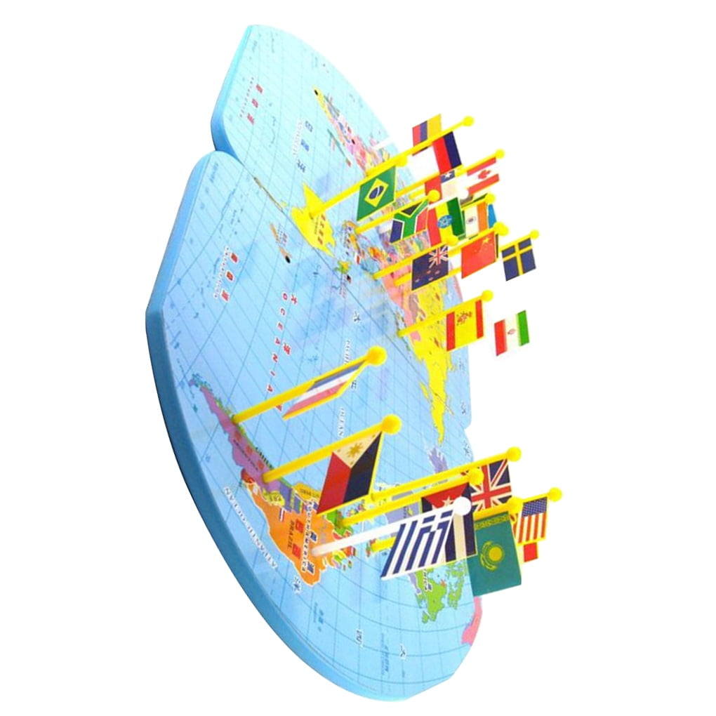 Click here for Xingzhi 3d Wooden World Map Toy National Flag Toys... prices