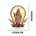 Agiufgs Guardian Angel Statue Resin Figurine Memorial, Glows in the ...