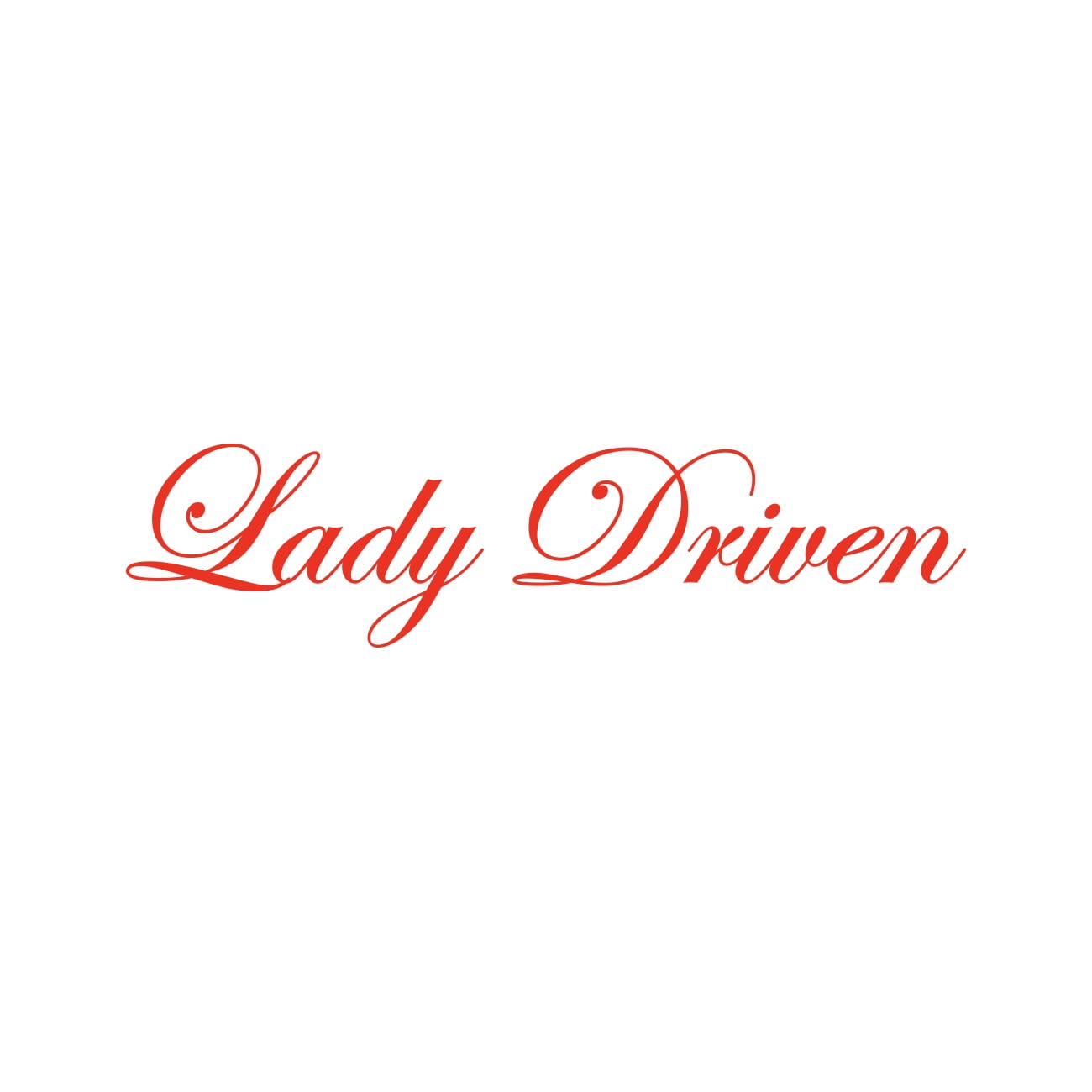 Lady Driven Sticker Decal Die Cut - Self Adhesive Vinyl - Weatherproof ...