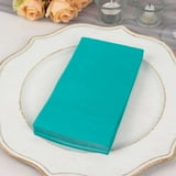 Efavormart 50 Pack | 2 Ply Soft Turquoise Dinner Party Paper Napkins ...