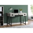 Computer Desk | Home Office Work with Laptop Storage | Grey Laminate ...