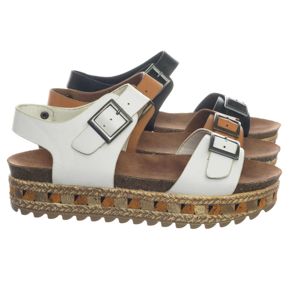 Lacey12 by Bamboo, Tribal Print Molded Footbed Flatform Flat Platform ...