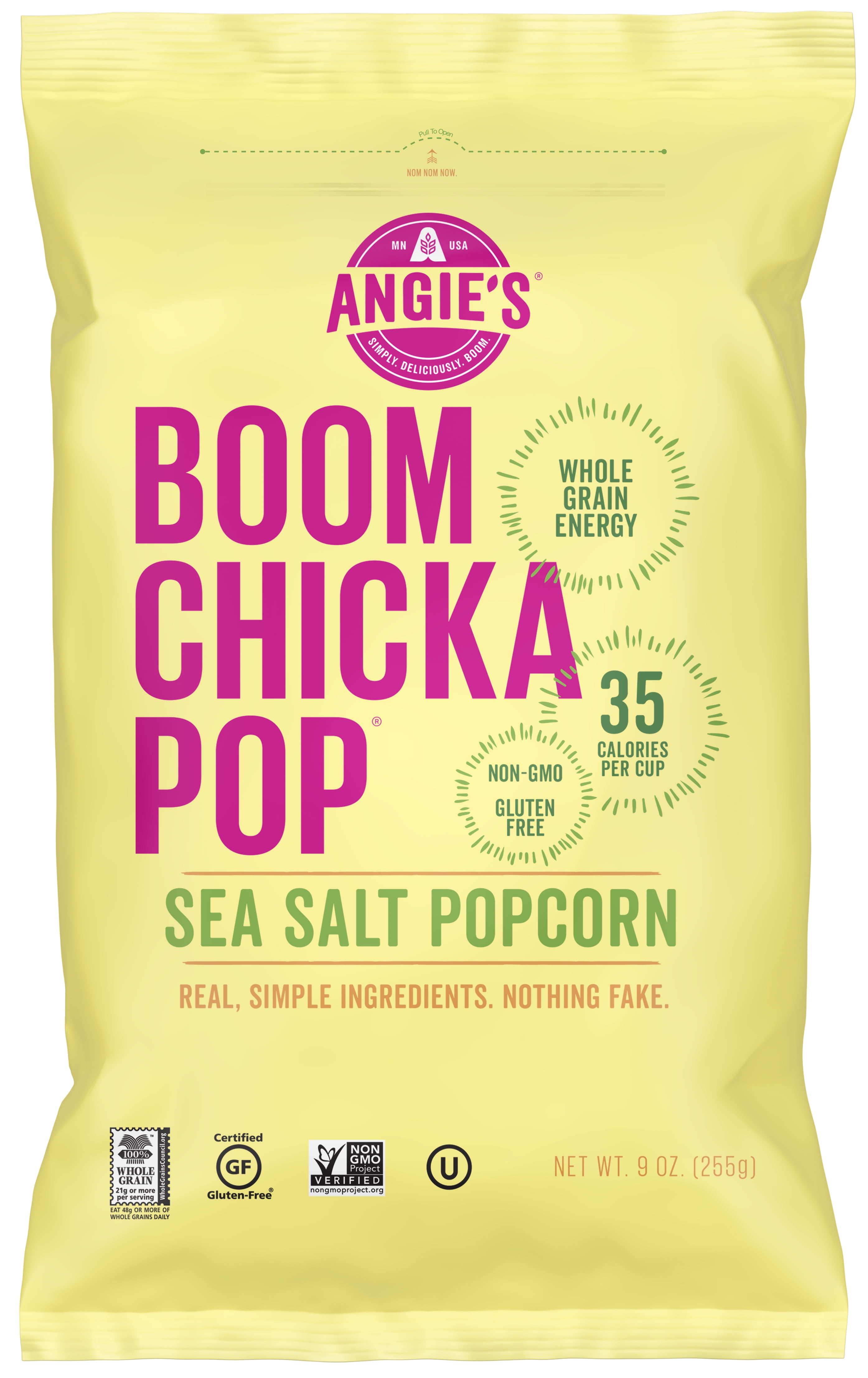 ANGIE'S BOOMCHICKAPOP Sea Salt Popcorn, 9 oz - Walmart.com