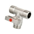 Steel Stop Valves Adapter T Connector Valves Adapter Multipurpose ...