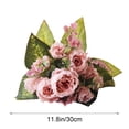 3 Large Peony Artificial Flower, Small Bud Accents, Home Wedding Table ...