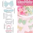 60Pcs 3 Styles Acrylic Beads Bowknot Mixed Color 18-30.6x30-43.5x5.5-7 ...