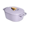 Beautiful 6 Quart Enamel Dutch Oven, Lavender by Drew Barrymore ...
