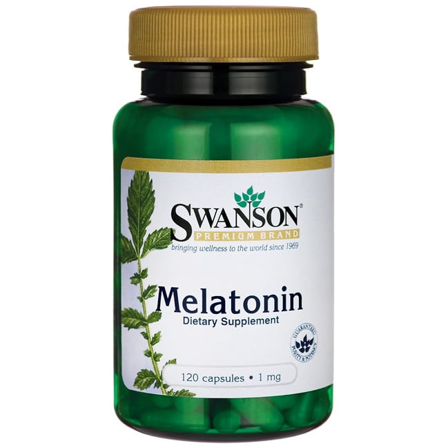 Swanson Melatonin 1 mg 120 Capsules - Walmart.com - Walmart.com