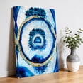 Abstract Marble Art Canvas Wall Art for Living Room, Manau Blue White ...