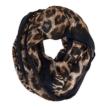 Women's Classic Leopard Print Infinity Scarf (Brown) - Walmart.com