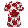 COSFO Short Sleeve Mens T Shirts Maple Leaf Casual Canada Day Graphic ...