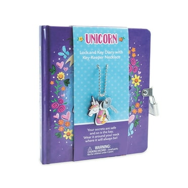 Hot Focus Unicorn Secret Diary with Lock 7 Rainbow Theme Journal ...
