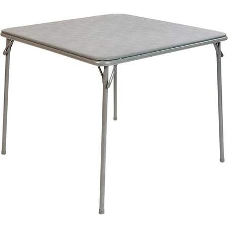 Hantdan Folding Card Table - Gray Foldable Card Table Square - Portable ...