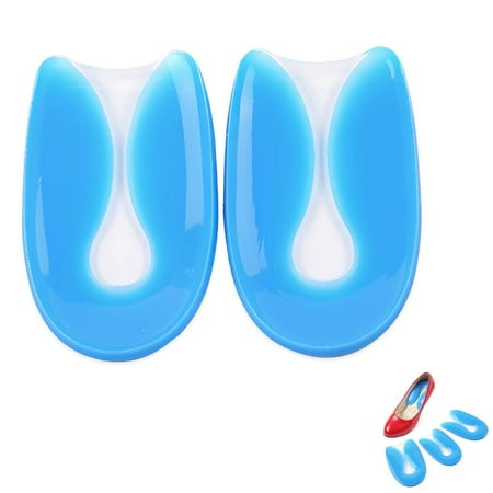 2 Pairs Gel Shoe Lift U-Shaped Shoe Lift Orthotic Elevator Shoe Pads ...