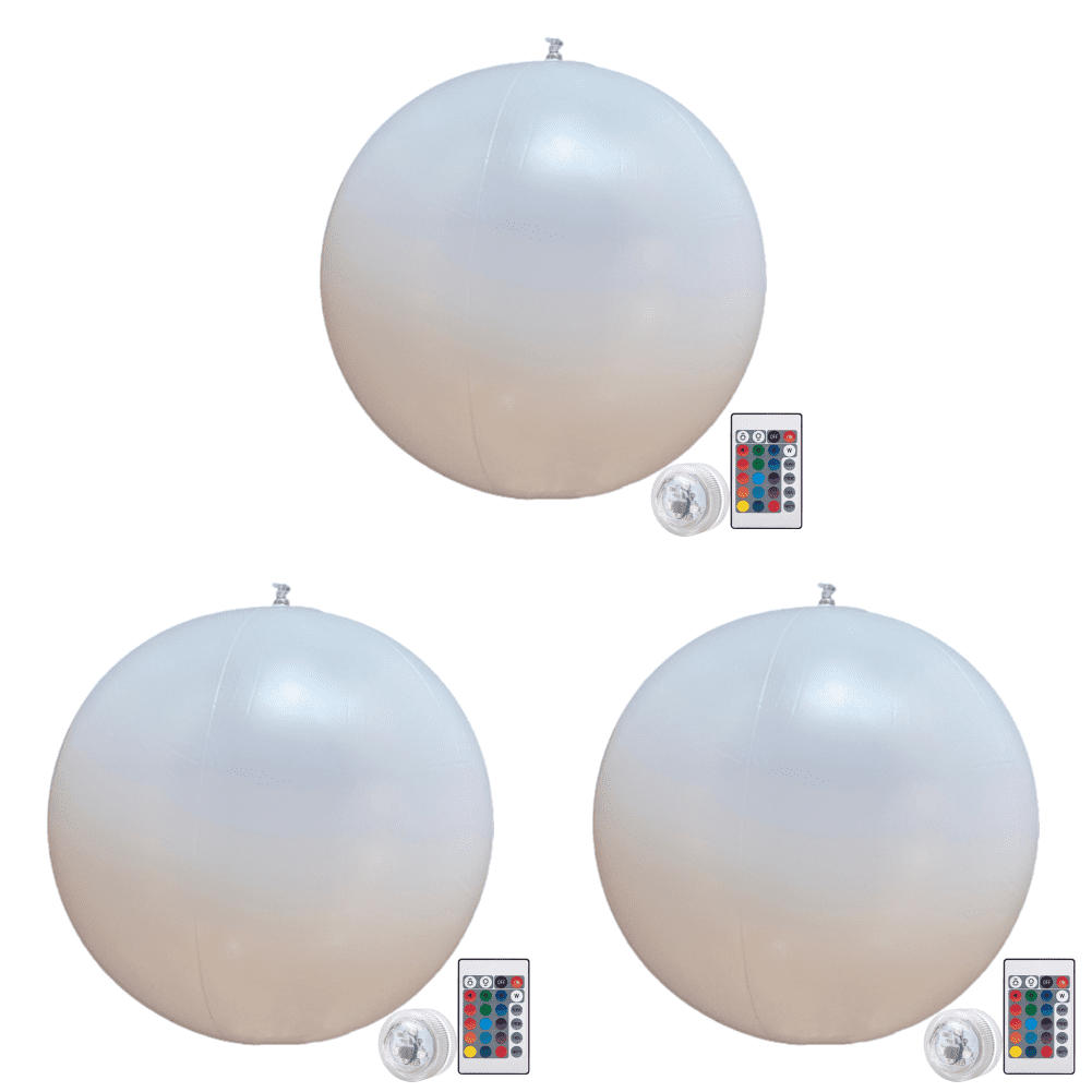 Bola hinchable luminosa con control remoto globo brillante LED de 16 ...