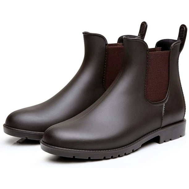 Litfun Women's Short Rain Boots Waterproof Anti Slip Rubber Ankle ...