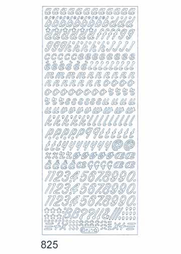 Deco Stickers - Alphabet - Silver - Walmart.com