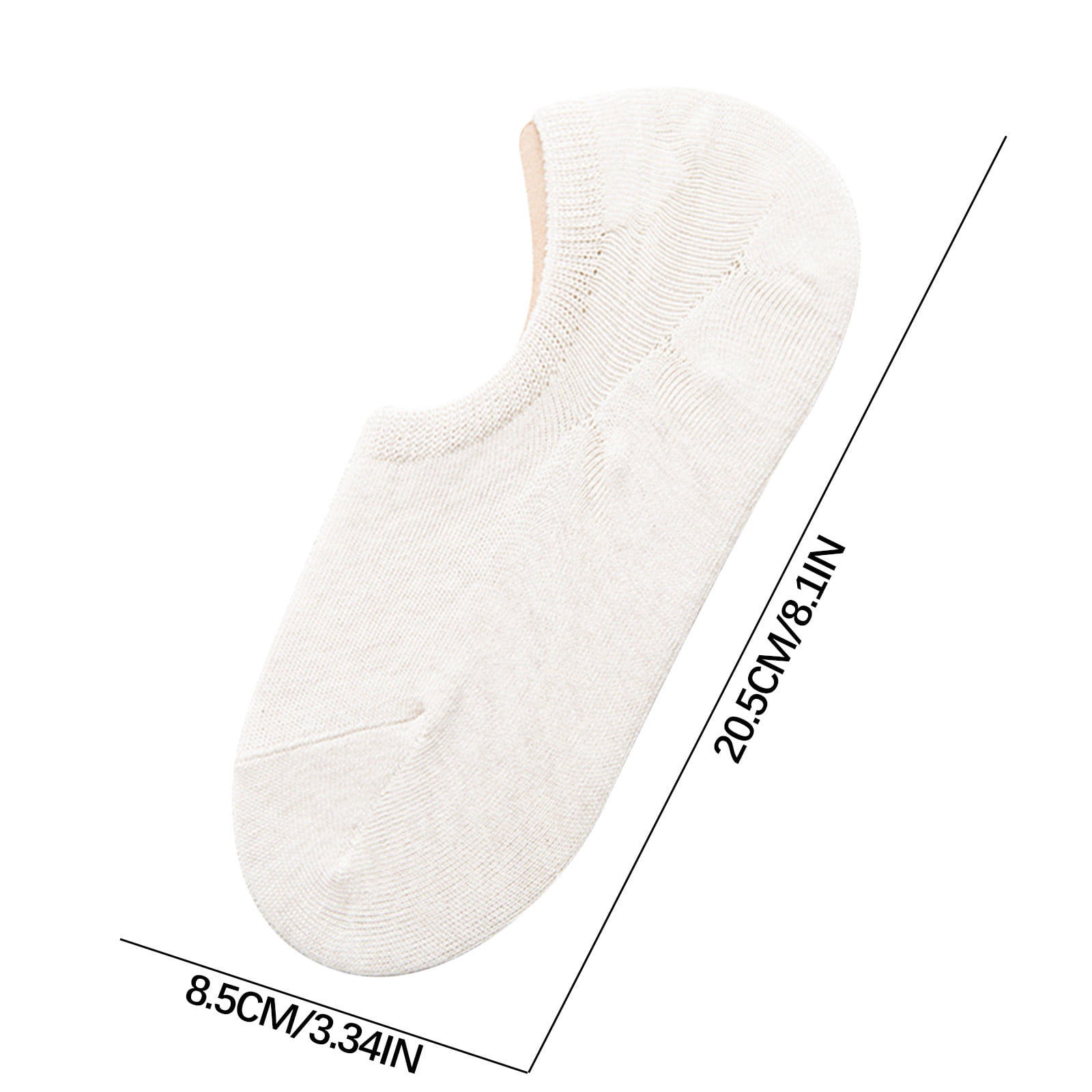 JNGSA No Show Socks For Women Cotton Cushion Footies Liner Non Slip ...