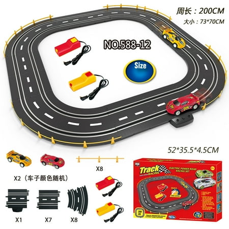 1:43 Track Car Electric Remote Control Track Racing Double Competition ...