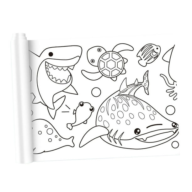 Coloring Posters Birthday Gift 30x300cm Painting DIY Coloring Book Art ...