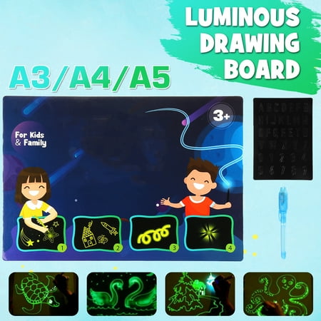Luminous Drawing Board Draw With Light In Darkness Child Sketchpad Toys ...
