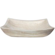 Eden Bath EB-S006BT-H Rectangular Infinity Pool Sink- Honed Beige ...