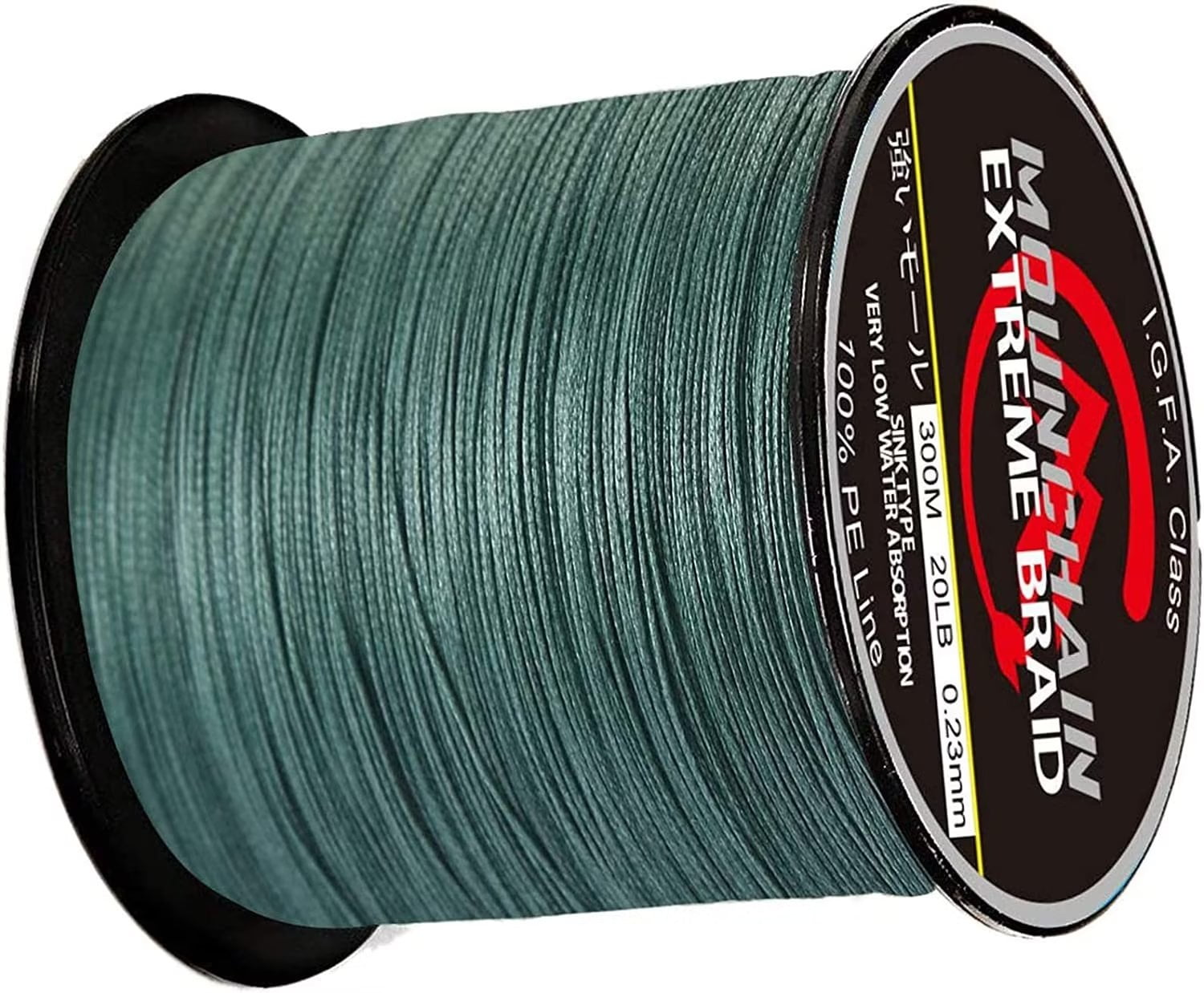 Mounchain 547yds Braided Fishing Line 8 Strands Abrasion Resistant 100% ...