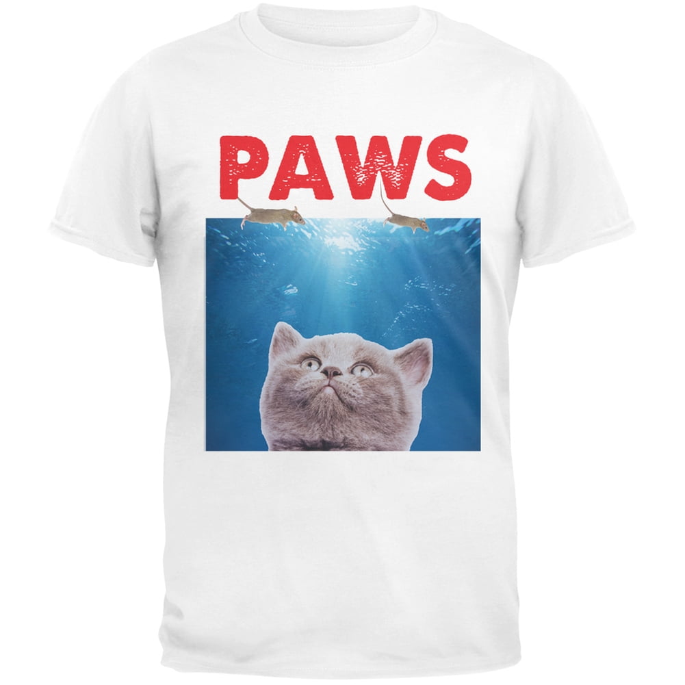 Click here for Old Glory Paws White Adult T-Shirt prices