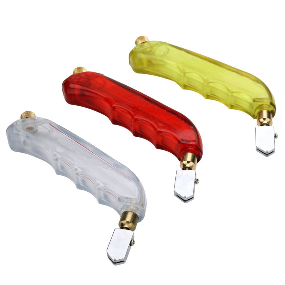 1 Pcs Pistol Grip Oiled Glass Cutter Stain Stained Glass Cutting Tool Random Color