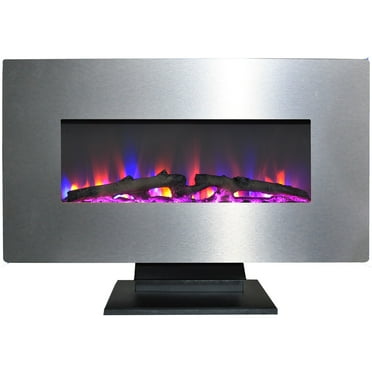 Cambridge Savona Electric Fireplace Heater with 59-In. Black Coffee TV ...