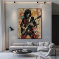Affixzi Rock Guitar Wall Art, Graffiti Music Poster, Vintage Rocker ...