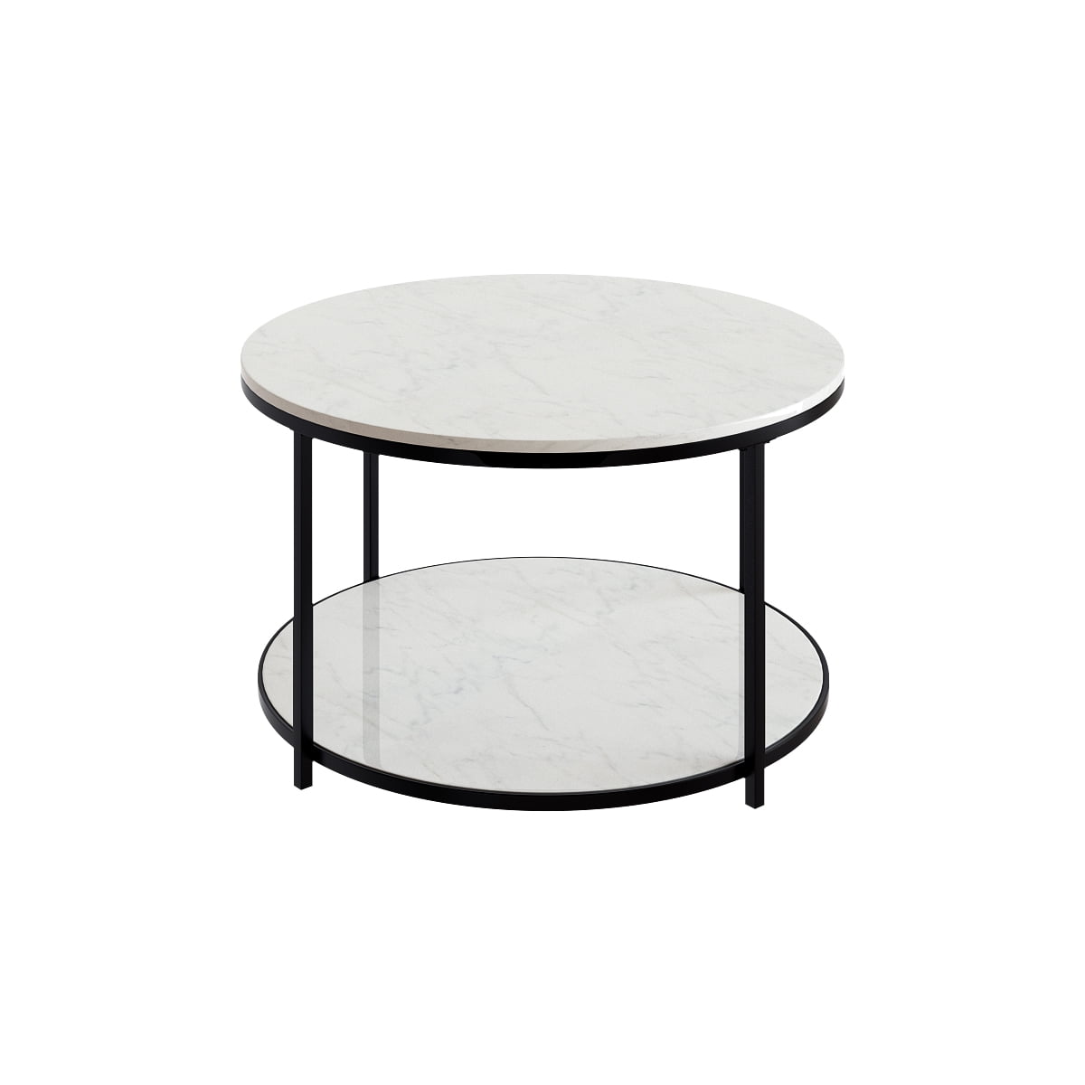 Click here for A & e Bath Artisan Round Coffee Table With Two Whi... prices