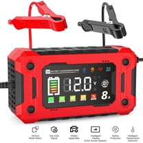 Car Battery Charger, 8A 12V/24V Battery Charger and Trickle Charger ...