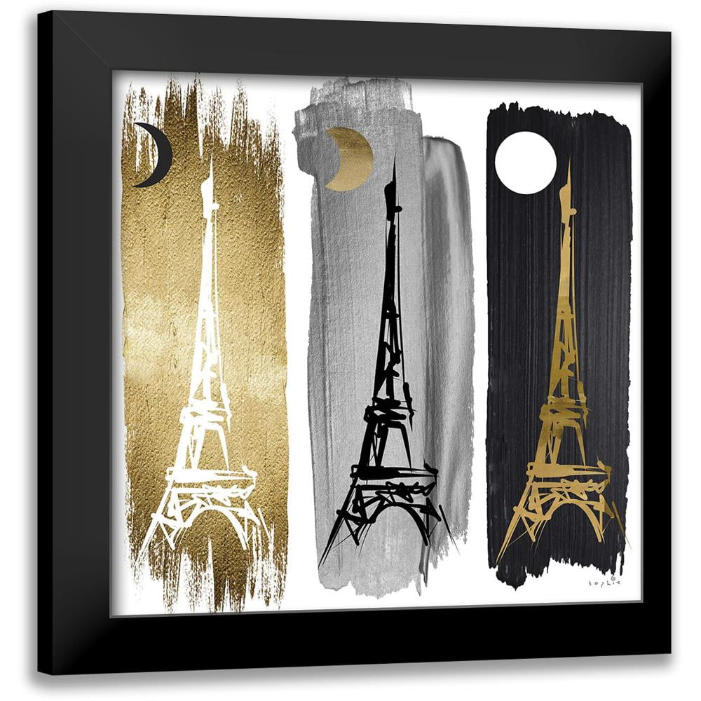 Sophie 6 20x20 Black Modern Framed Museum Art Print Titled - Paris Moon ...