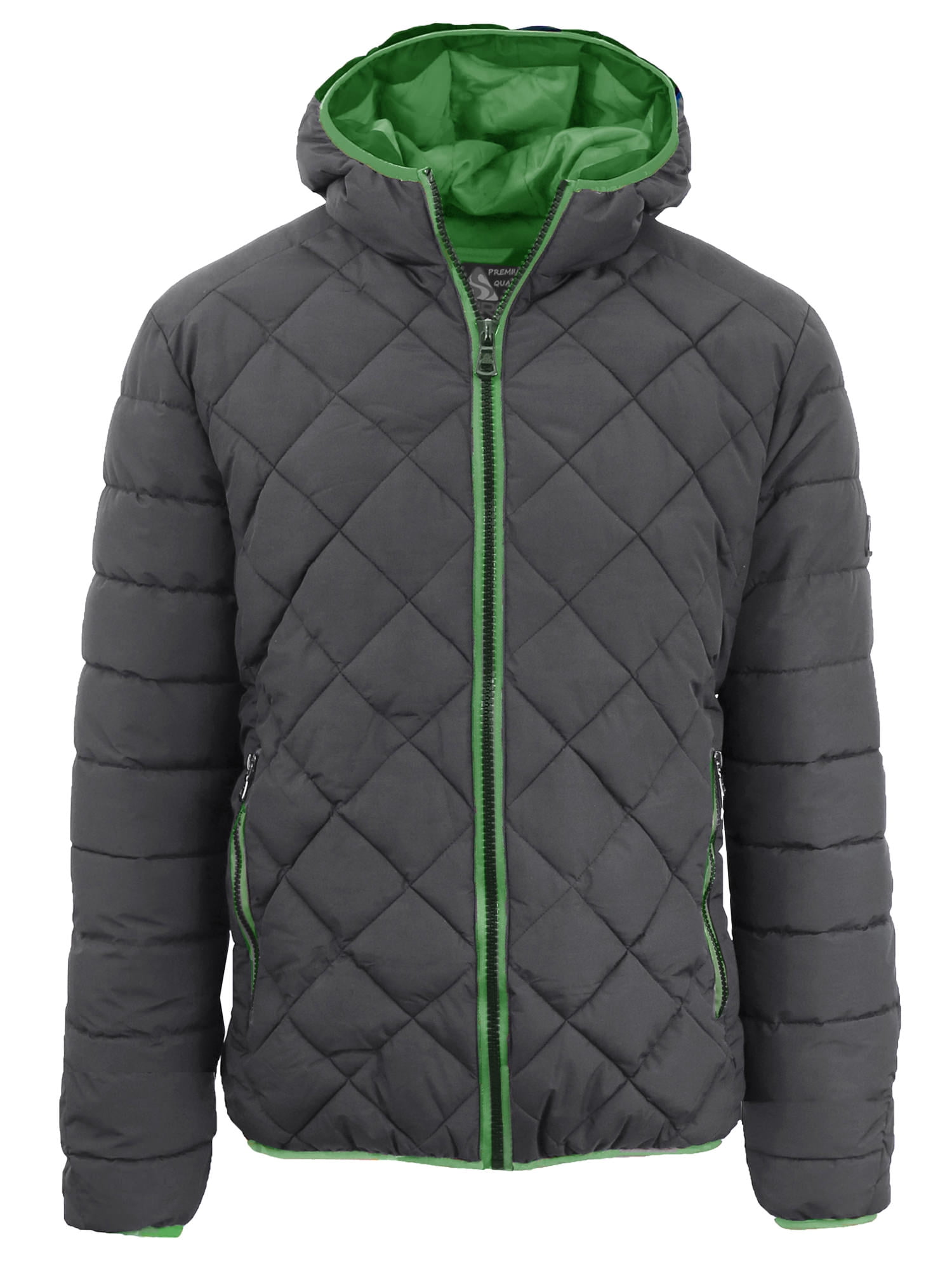GBH Mens Heavyweight Puffer Bubble Jacket - Walmart.com