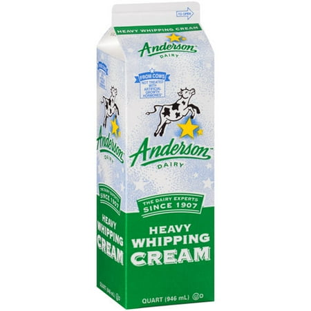 Anderson Dairy Heavy Whipping Cream, 32 oz - Walmart.com