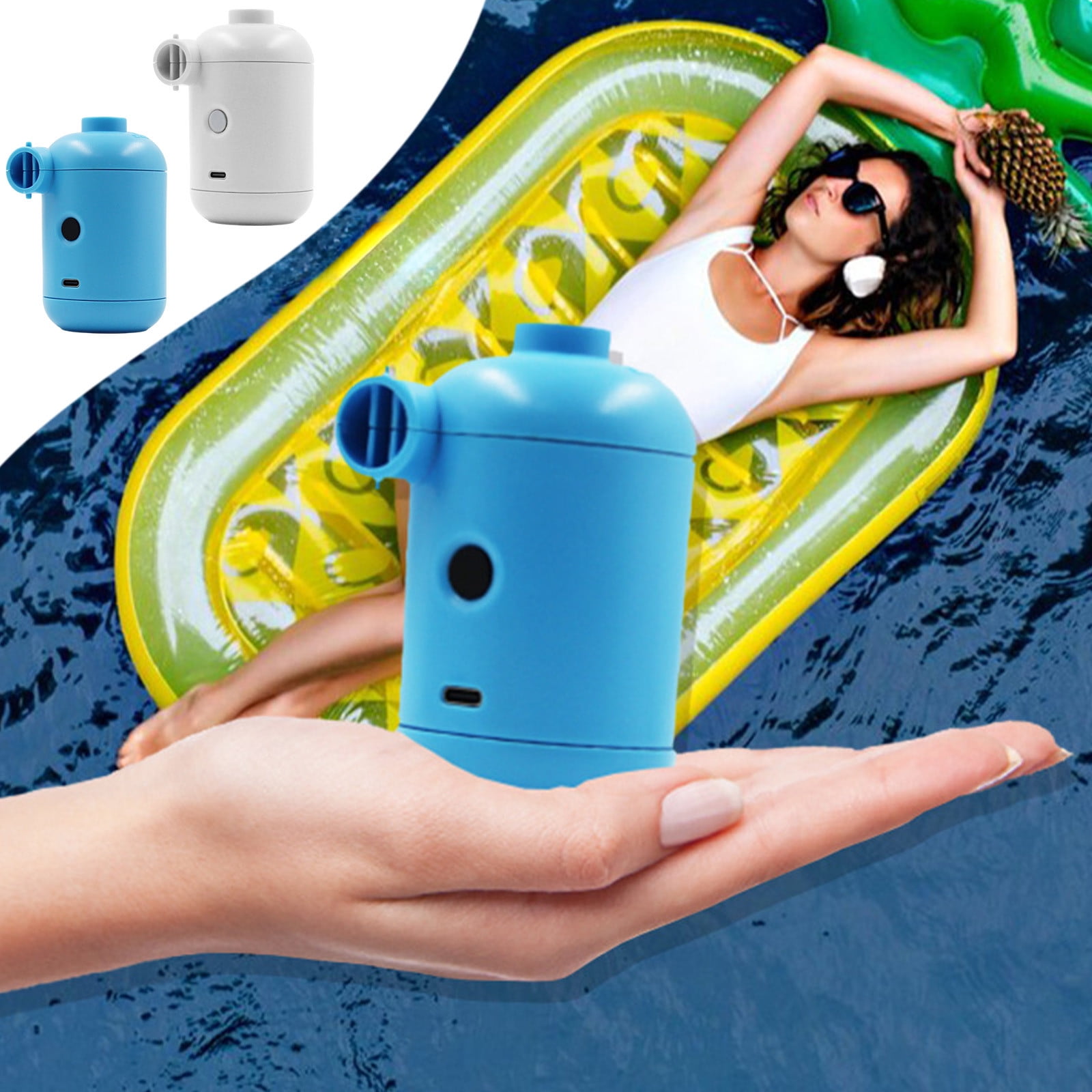 Bomba Inflable Dinamoeléctrica Usb, Inflador Portátil de Cama Inflable ...