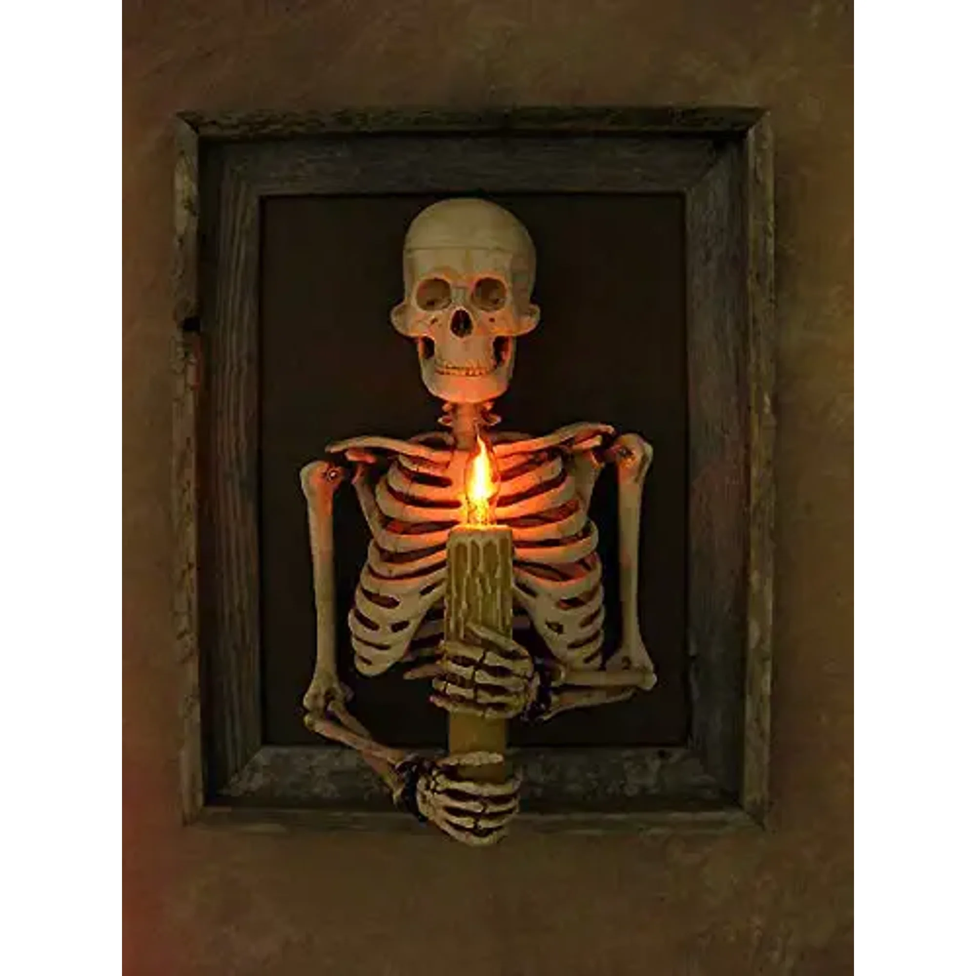 Click here for Yiwumi Framed 3d Skeleton Torso Candle 41.91cm Hig... prices