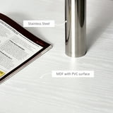 Free Shipping! HomCom Modern L-Shaped 360° Rotating Desk, White, Home ...